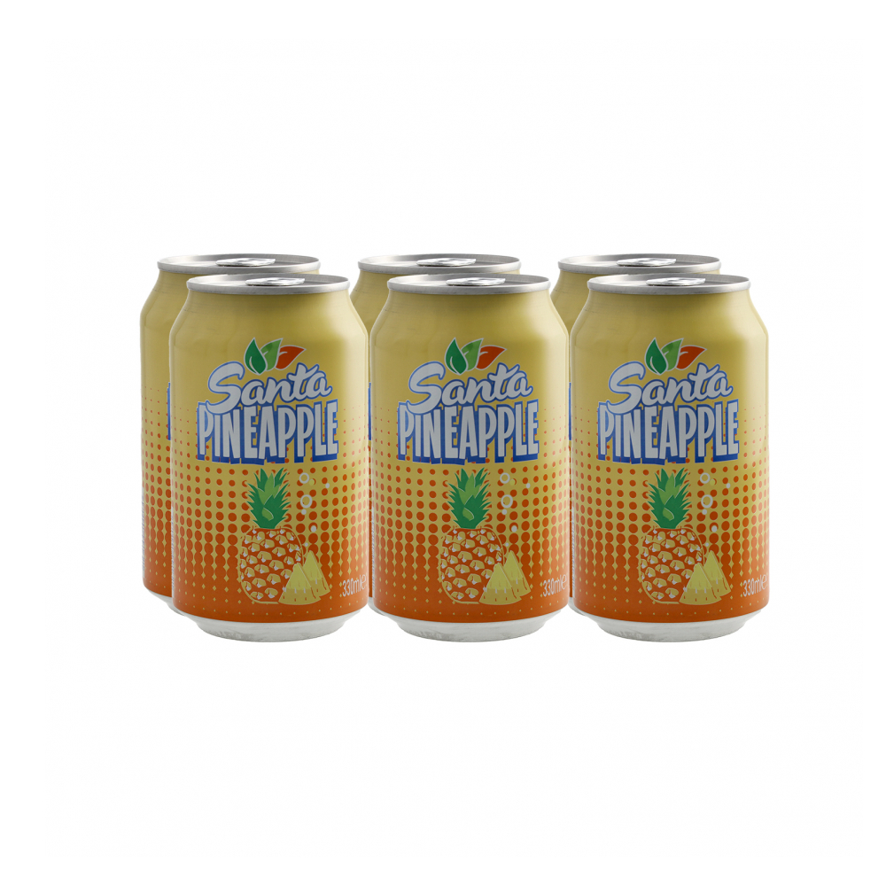 Refresco gaseado de piña Santa (6 x 330 ml) | Supermarket 23 es una ...