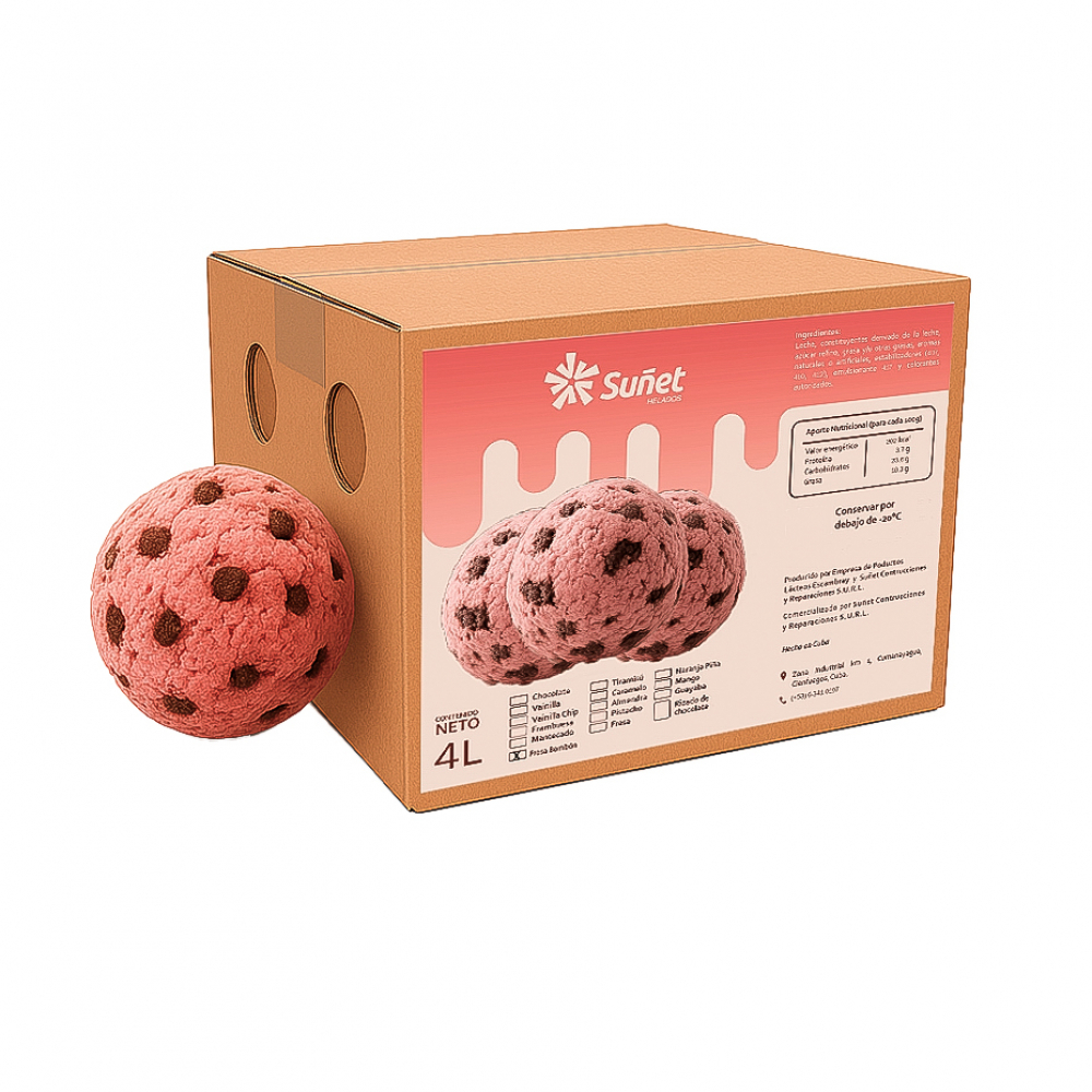 Suñet strawberry bonbon ice cream box (4 L) | Online Agency to Buy and ...
