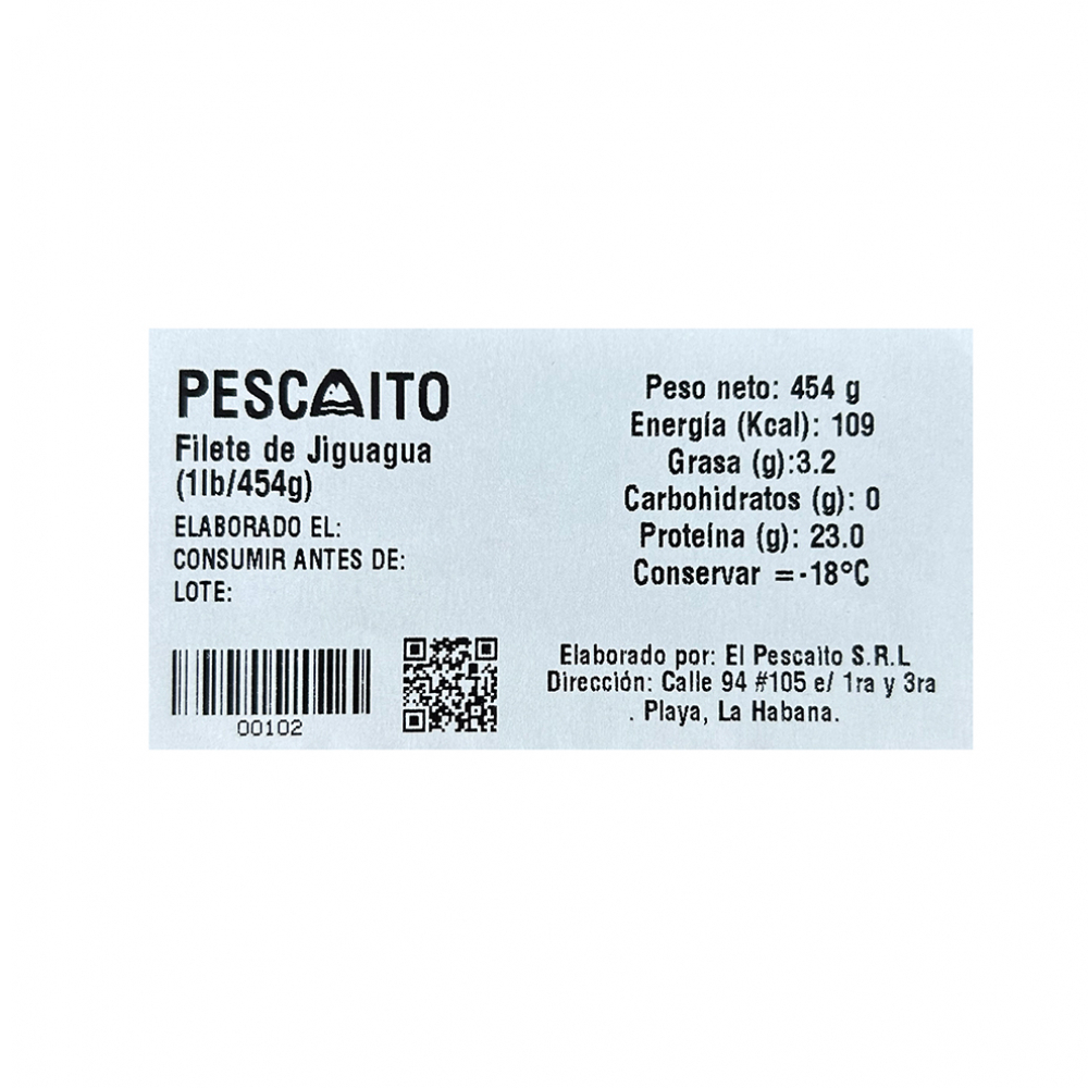 CompreMarket - Filete de pescado jiguagua (454 g / 1 lb)