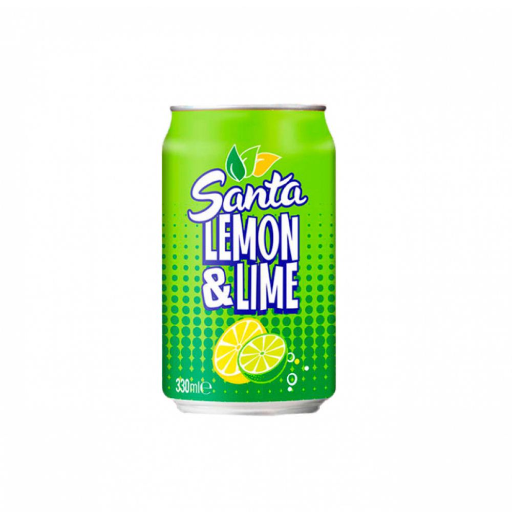 Santa lemon and lime carbonated soft drink (330 ml) | Online Agency to ...
