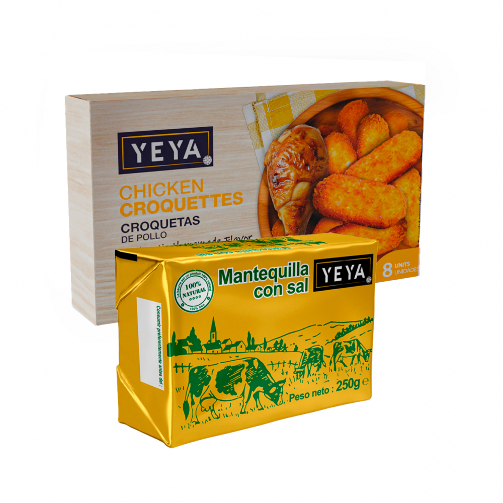 Mantequilla con sal Yeya + Croquetas de pollo Yeya | Supermarket 23 es ...