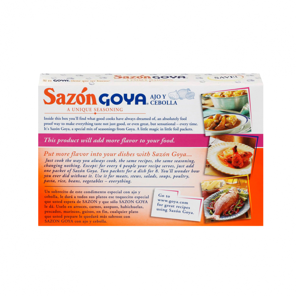Sazón con ajo y cebolla Goya (100 g / 3.... - $5.67 | Cuba | Nercado