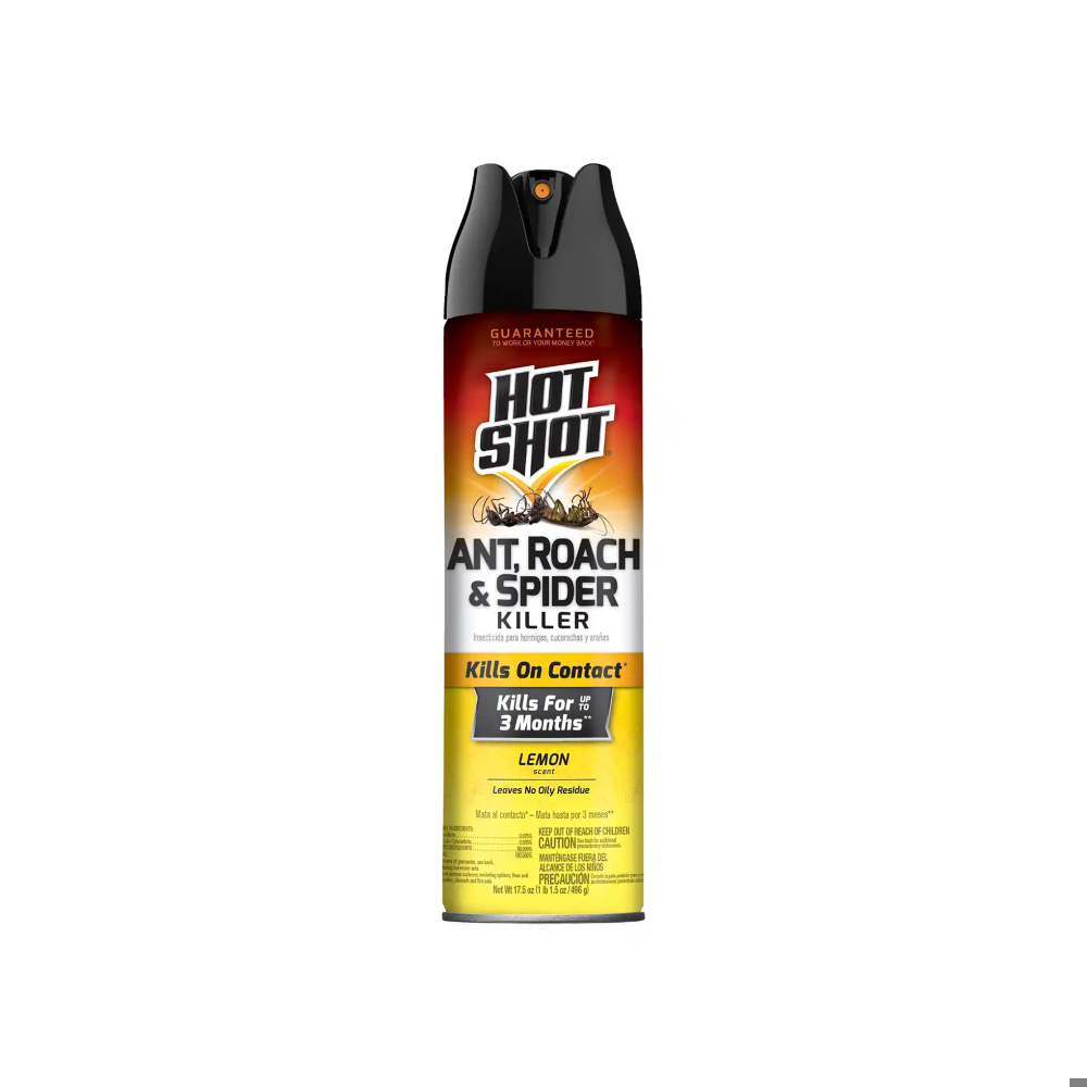Insecticida contra hormigas y cucarachas aroma a limón Hot Shot (496 g ...