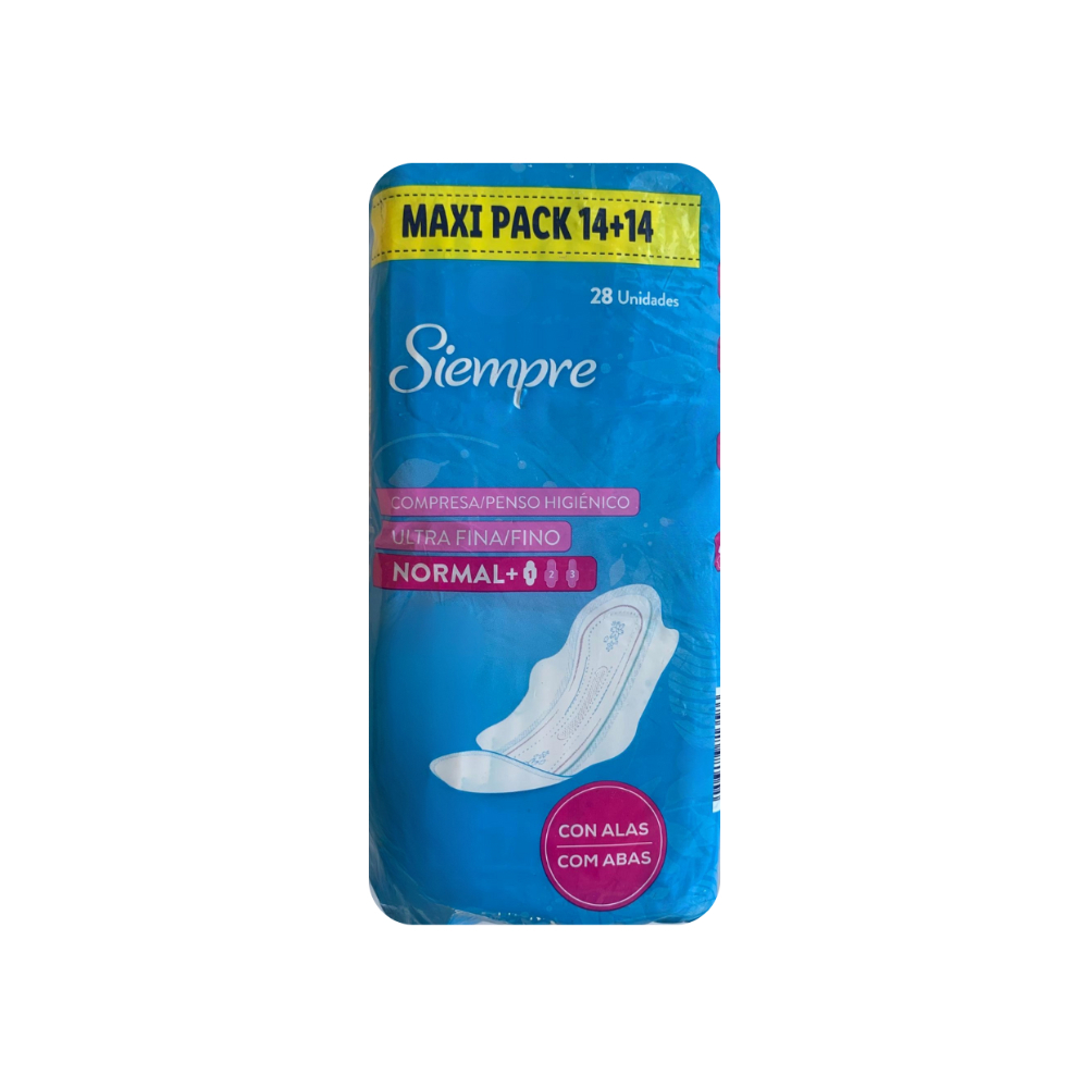 Compresa ultrafina con alas Siempre (28 U) | Supermarket 23 es una ...