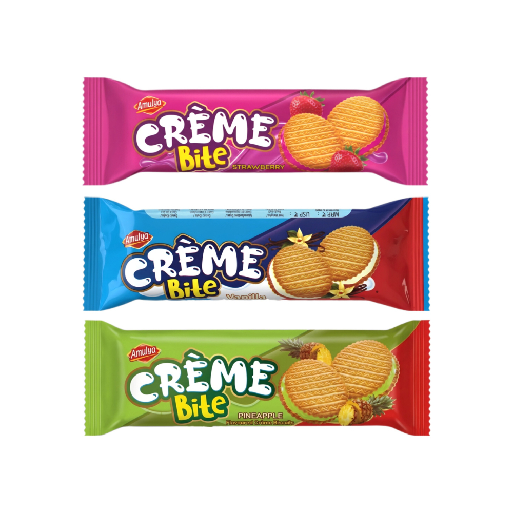 CompreMarket - Galletas con cremas sabor fresa, vainilla y piña Crème ...