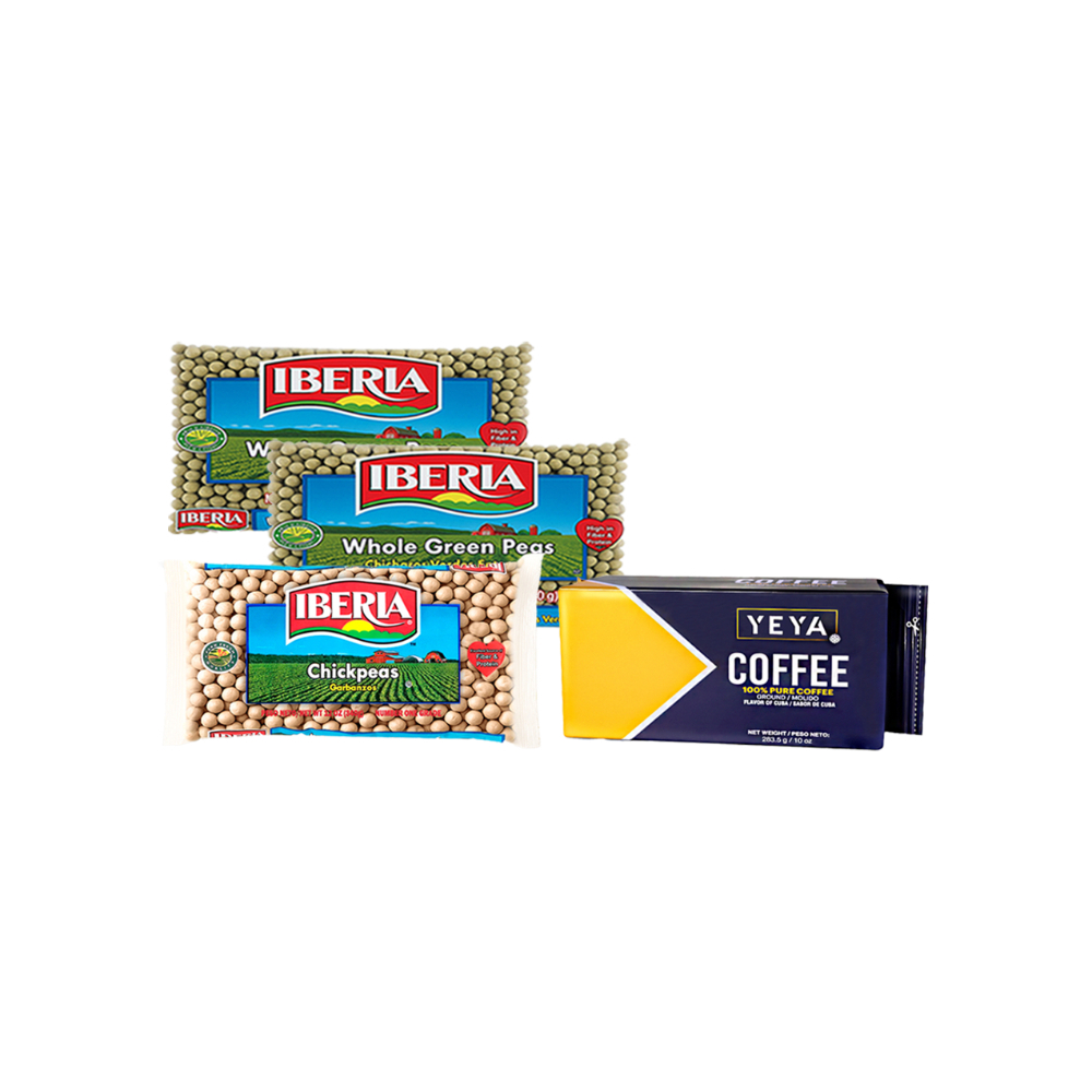 Combo de chícharos verdes enteros (x2) + garbanzos + café Yeya ...