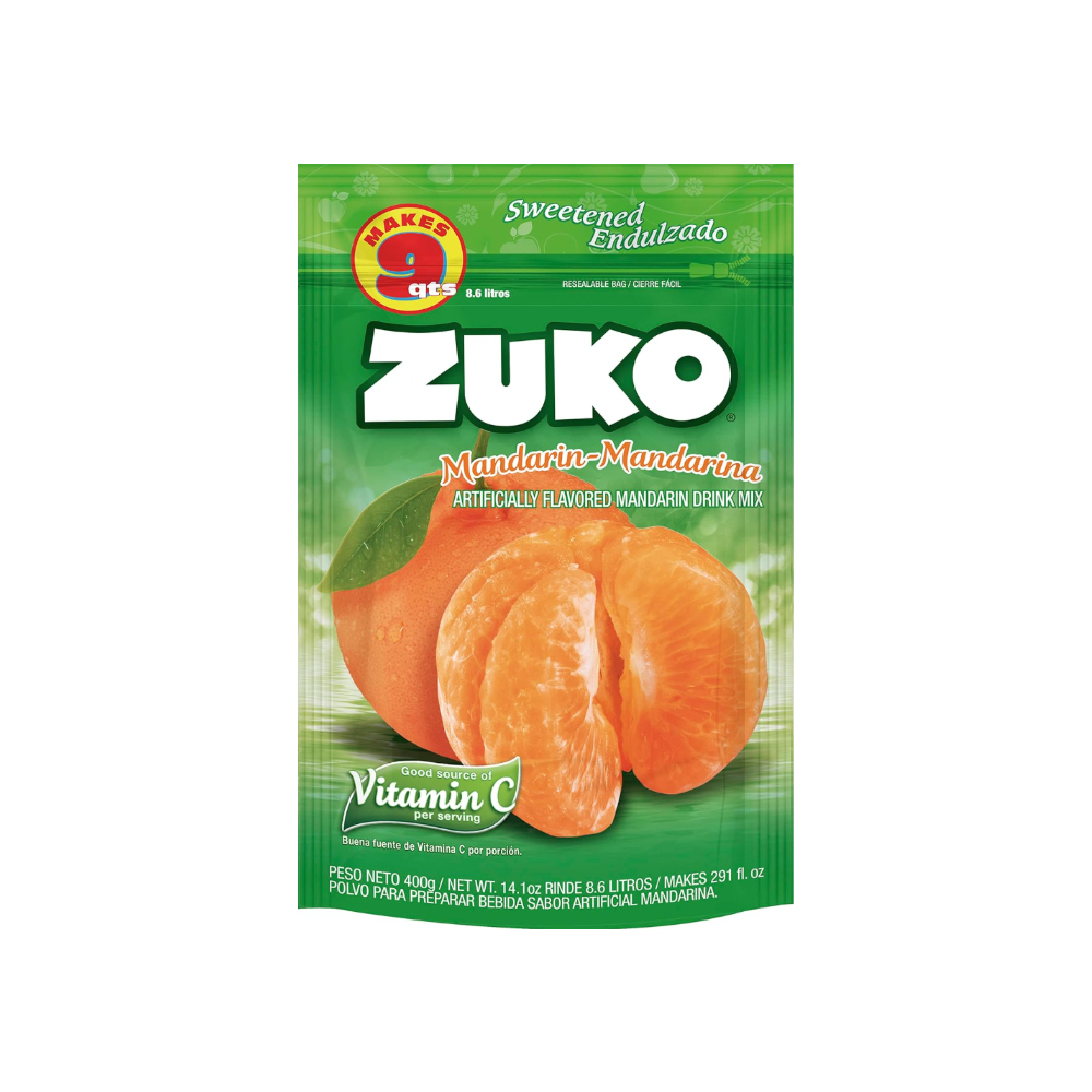 Mercatoria - Refresco instantáneo sabor mandarina Zuko (400 g / 14.1 oz)