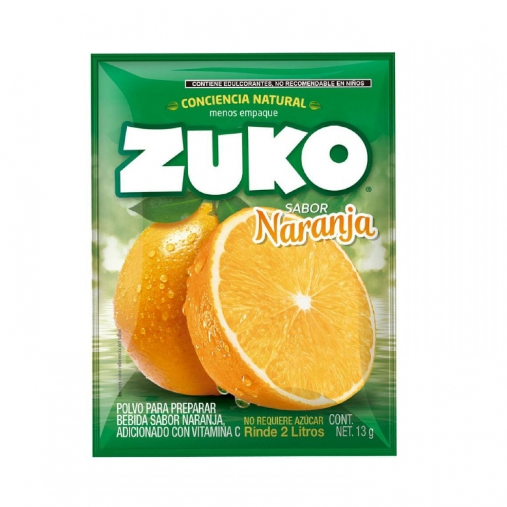 CompreMarket - Refresco instantáneo sabor naranja Zuko (13 g)