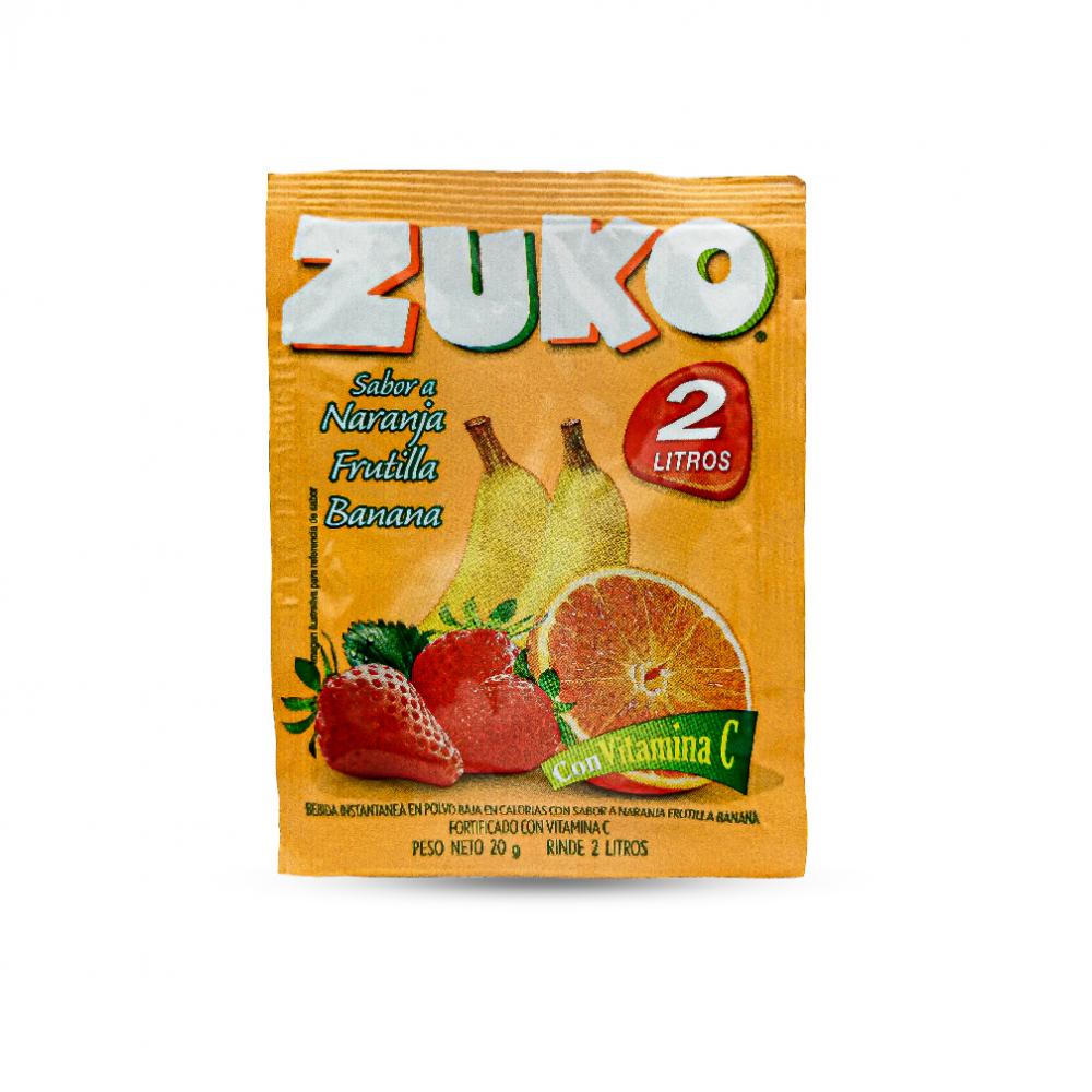 CompreMarket - Refresco instantáneo sabor naranja frutilla banana Zuko ...