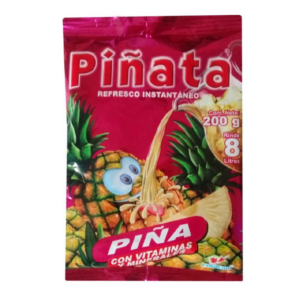 Piñata Instant pineapple soft drink (200 g / 7 oz) | Online Agency to ...