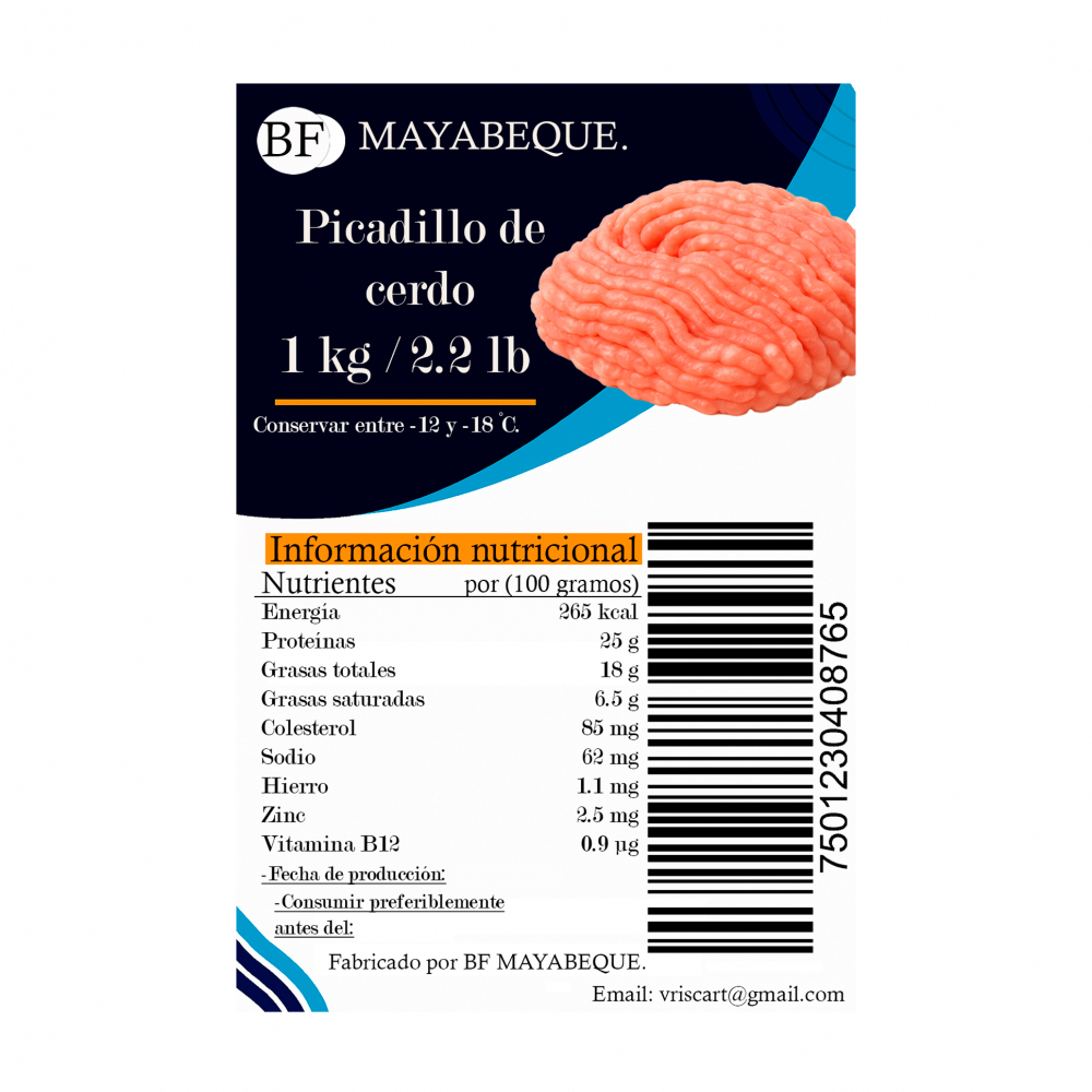 Picadillo de cerdo BF Mayabeque (1 kg / ... - $8.21 | Cuba | Nercado
