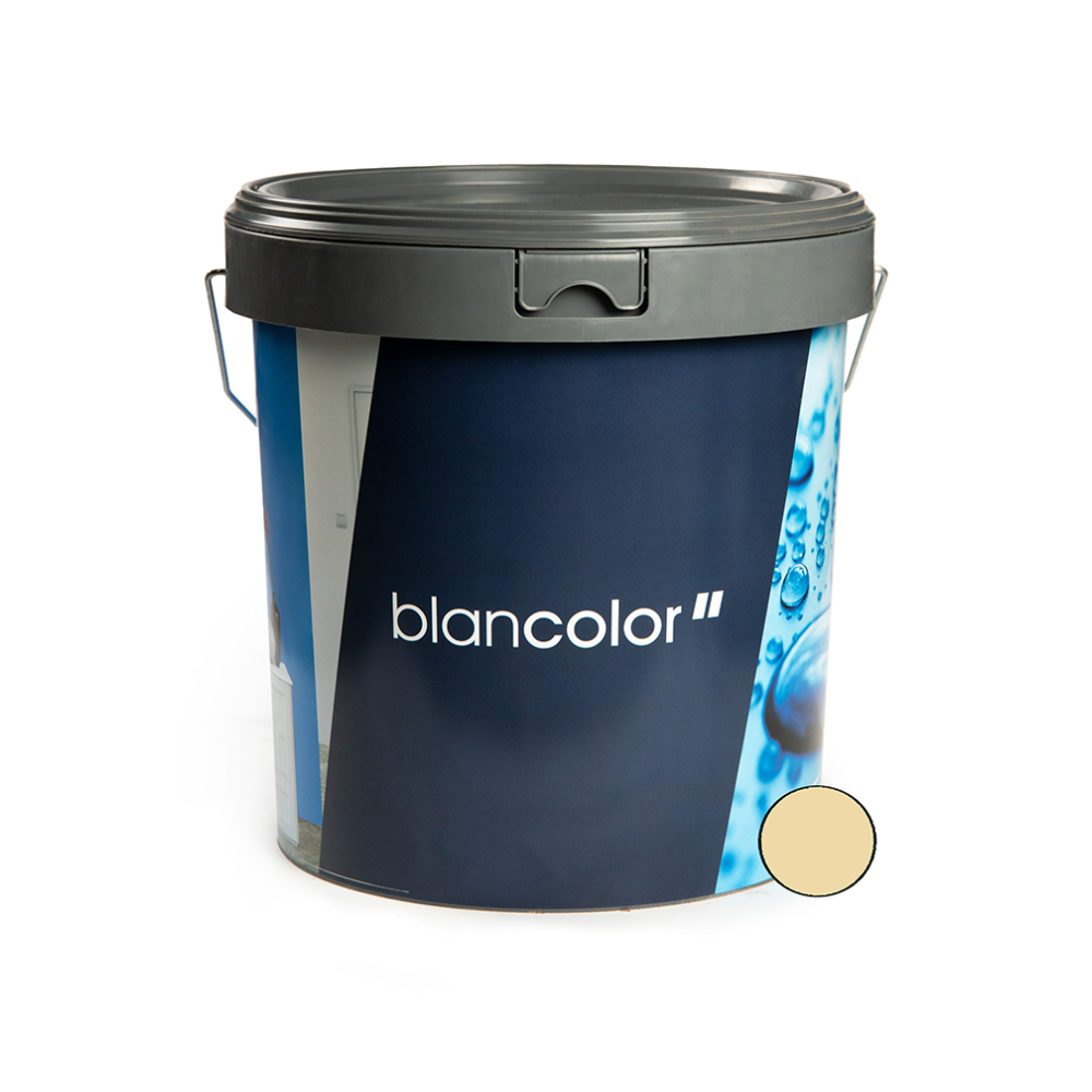 CompreMarket - Pintura acrílica interior y exterior color marfil M-444 Blancolor Isaval (12 L)