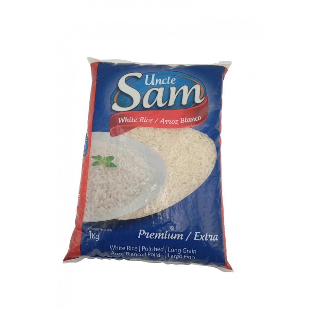 Uncle Sam long grain white rice (1 kg / 2.2 lb) | Online Agency to Buy ...