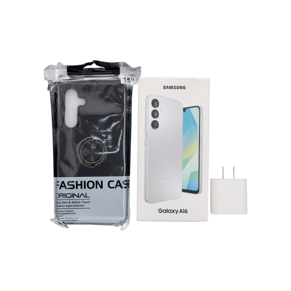 Samsung Galaxy A16 cell phone 128 GB ROM / 4 GB RAM + case and type C ...