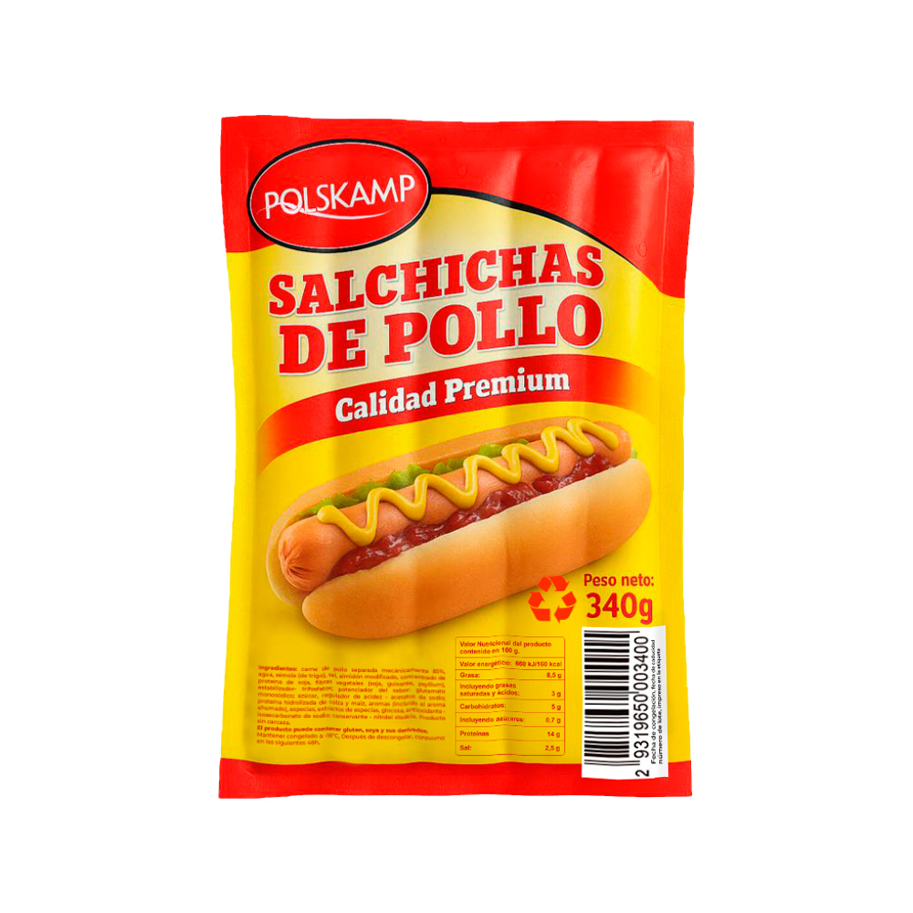 Salchichas de pollo Polskamp (340 g / 12 oz) | Supermarket 23 es una ...