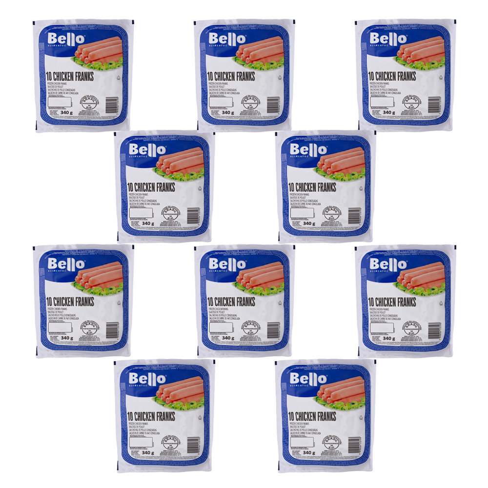 Salchichas de pollo Bello (10 x 340 g / 12 oz) | Supermarket 23 es una ...