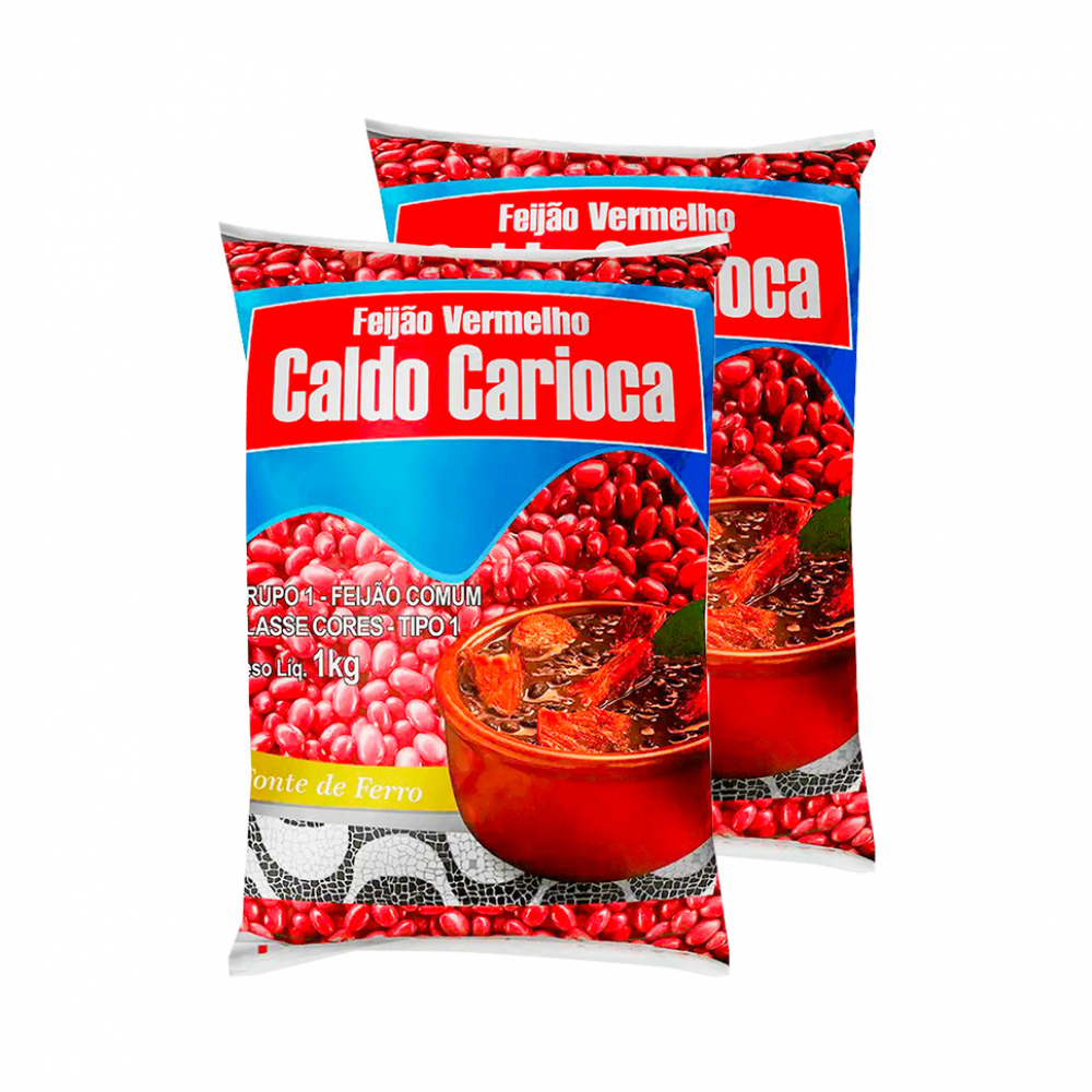 Caldo Carioca red beans (2 x 1 kg / 2.2 lb) | Online Agency to Buy and ...