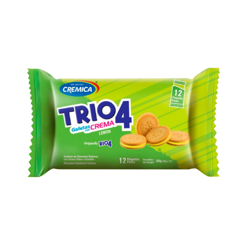 CompreMarket - Galletas de vainilla rellenas con crema sabor a limón ...