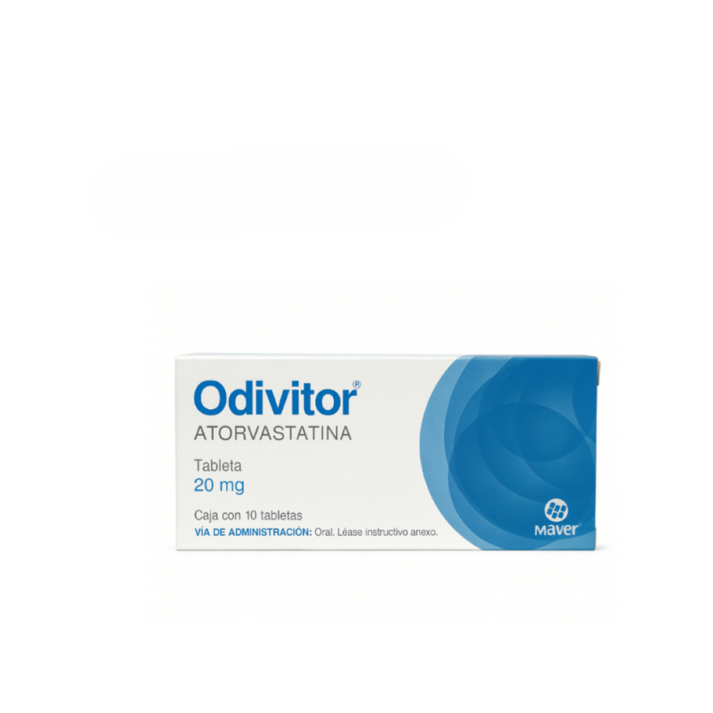 Atorvastatina 20 mg Maver Odivitor (10 tabletas) | Supermarket 23 es ...