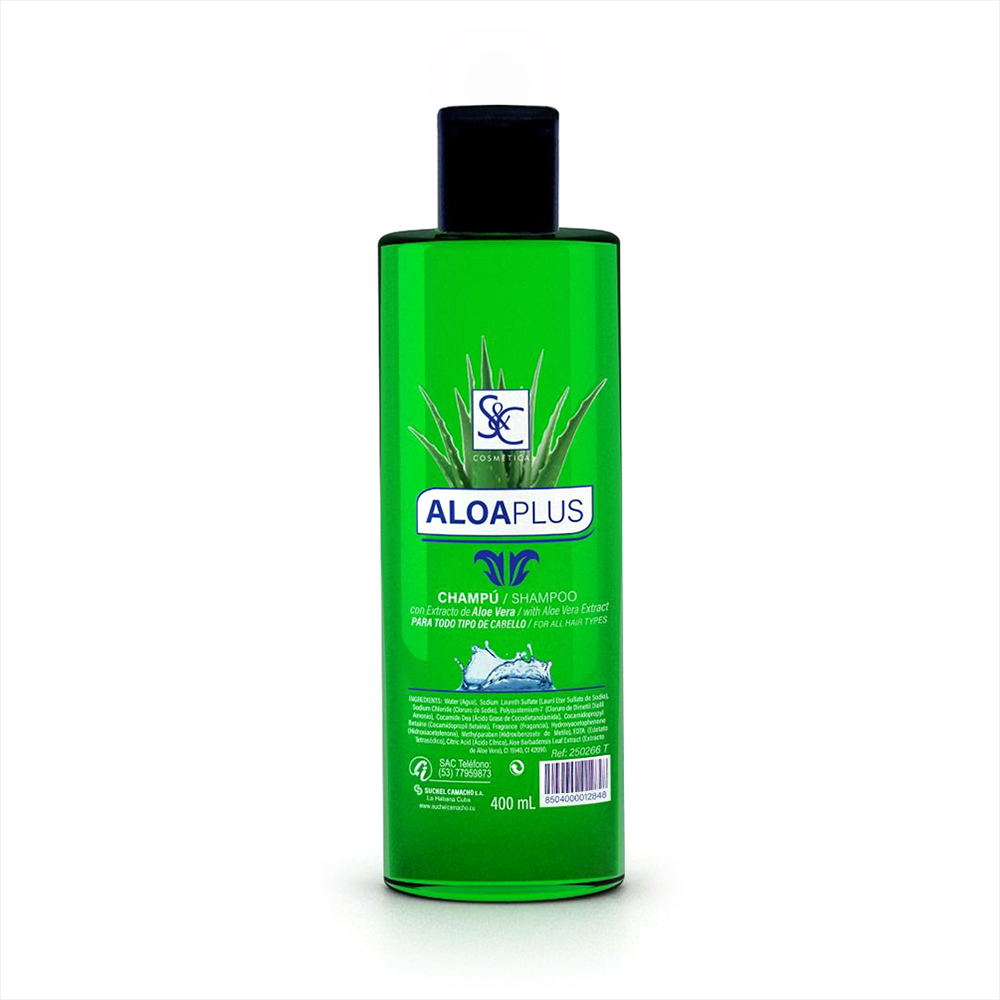 Champú con extracto de aloe vera Aloaplus S&C (400 ml) | Supermarket 23 ...