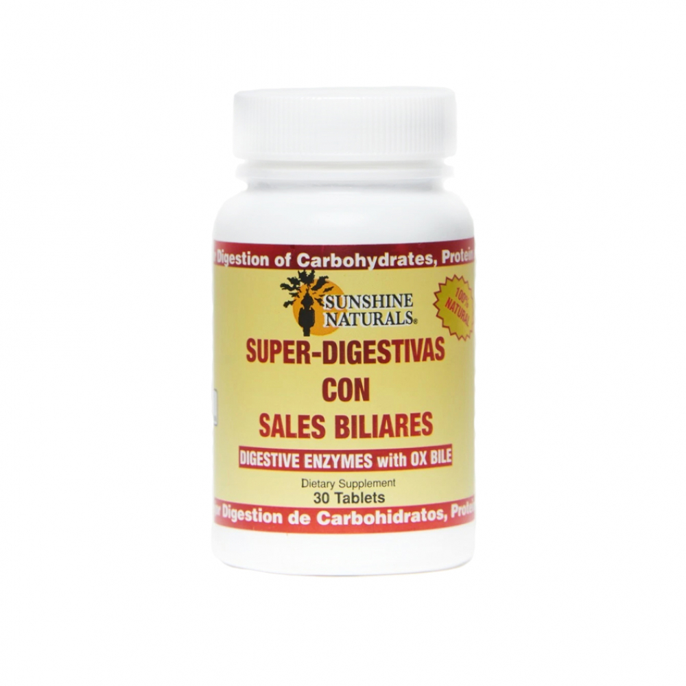 Sunshine Naturals Super Digestives with bile salts (30 tablets ...