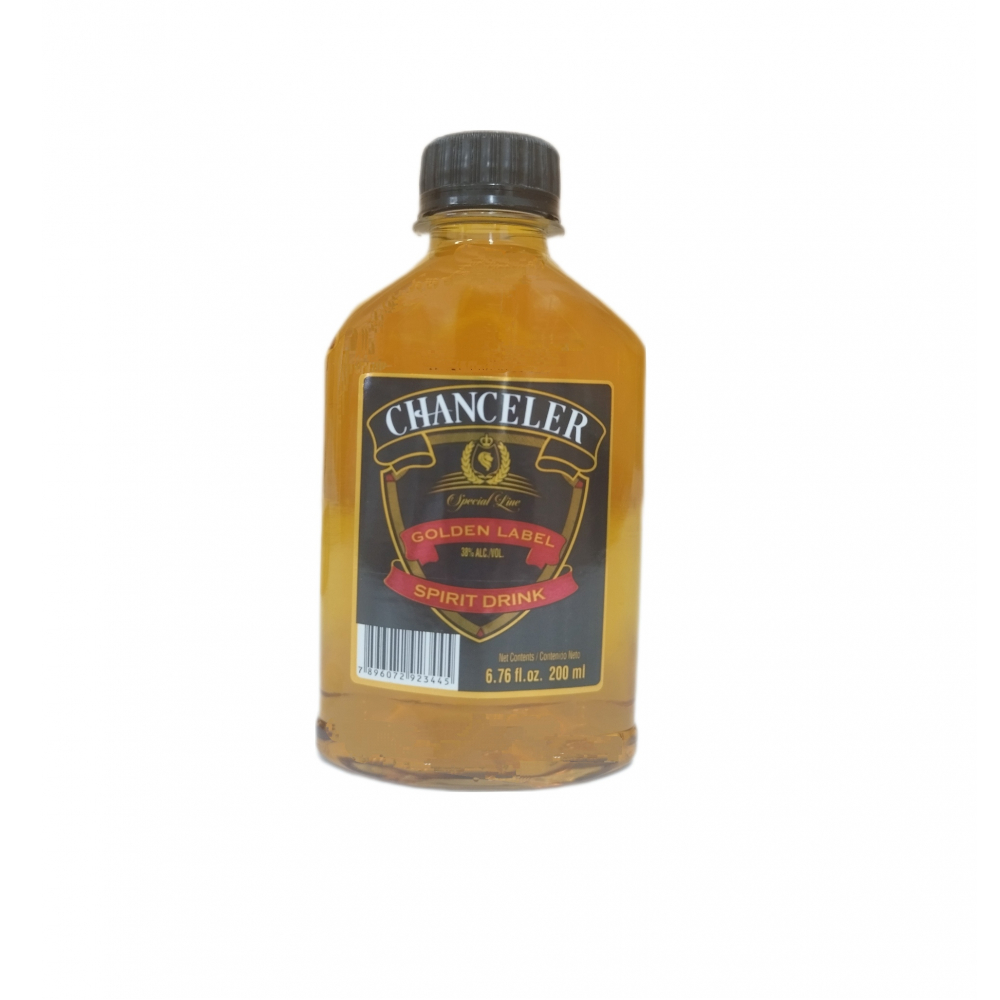 Whisky línea especial etiqueta dorada Chanceler (200 ml) | Supermarket ...