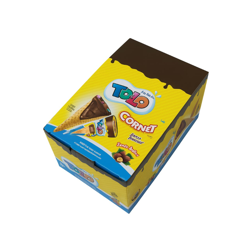 Caja de cono de barquillo y chocolate Toto Cornet (24 U) | Supermarket ...