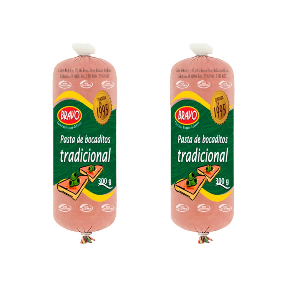 Pasta de bocadito tradicional Bravo (2 x 300 g / 10.6 oz) | Supermarket ...