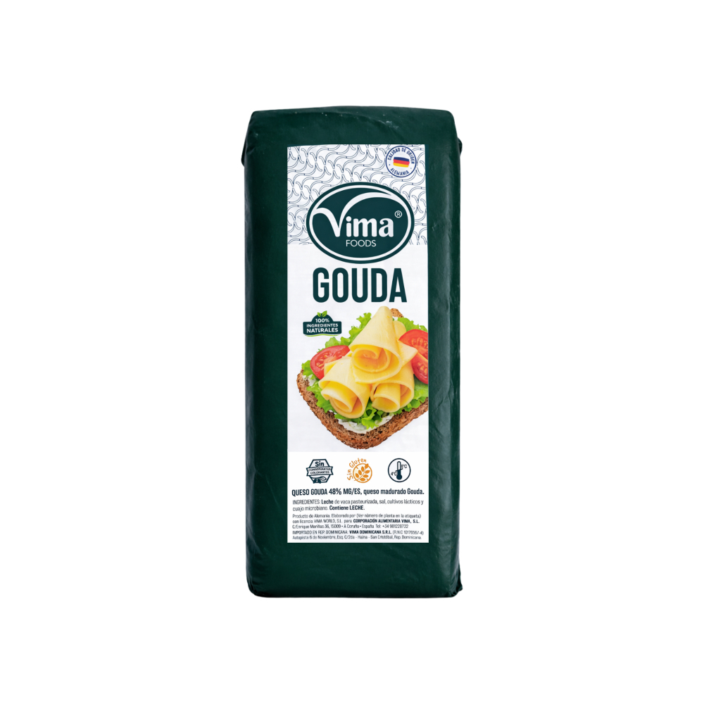 Queso madurado gouda Vima Foods (3.22 kg / 7.10 lb) | Supermarket 23 es ...