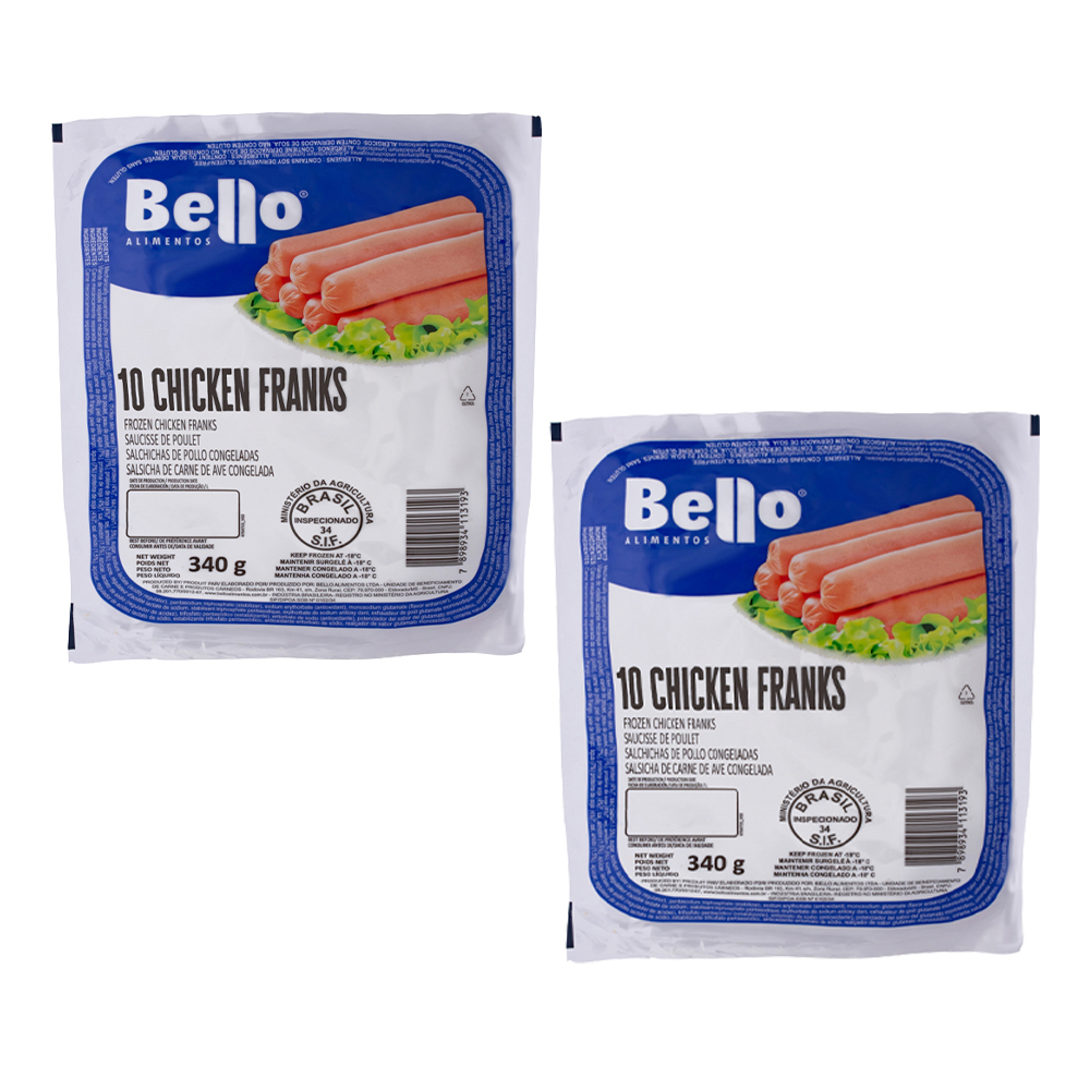 Salchichas de pollo Bello (2 x 340 g / 12 oz) | Supermarket 23 es una ...
