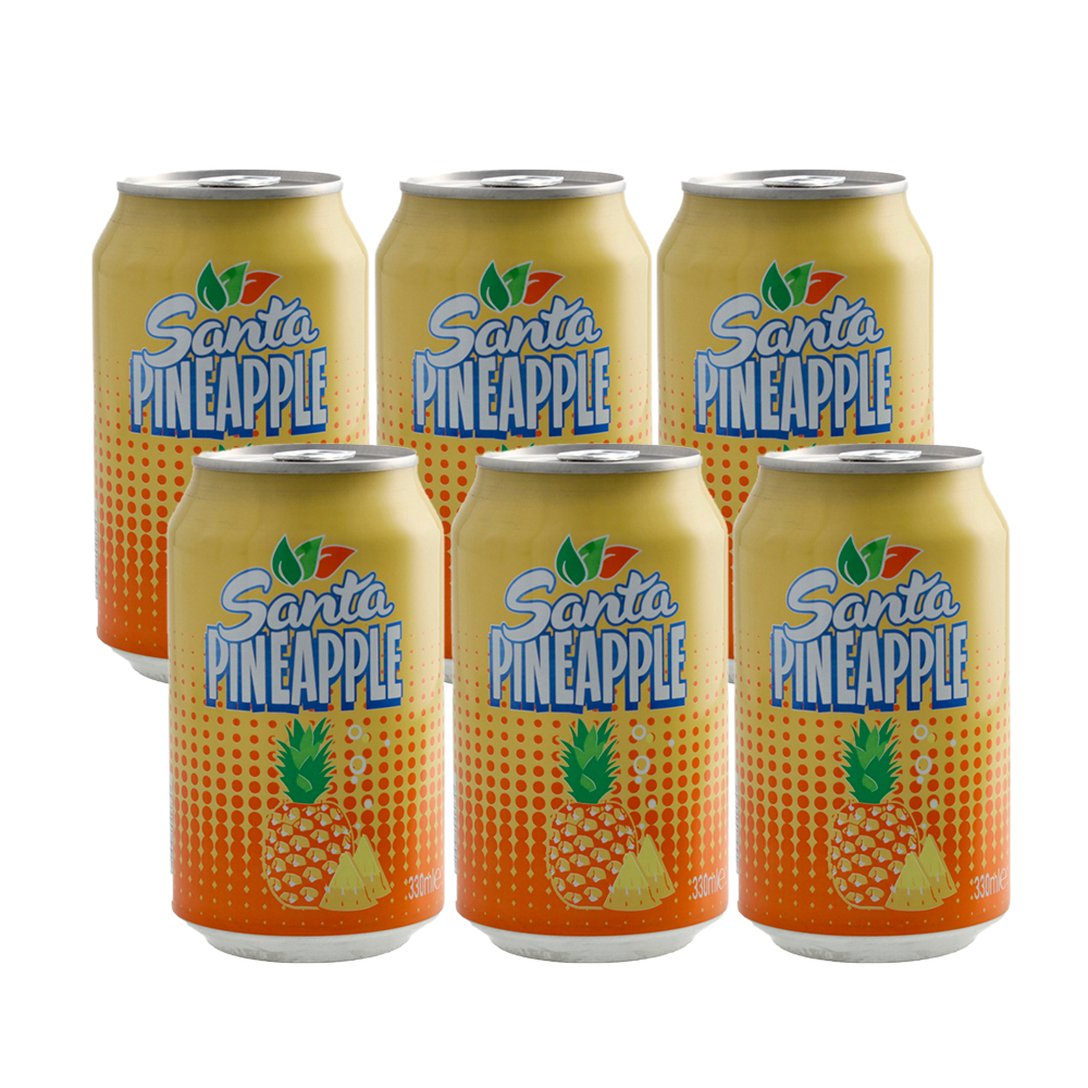 Refresco gaseado de piña Santa (6 x 330 ml) | Supermarket 23 es una ...