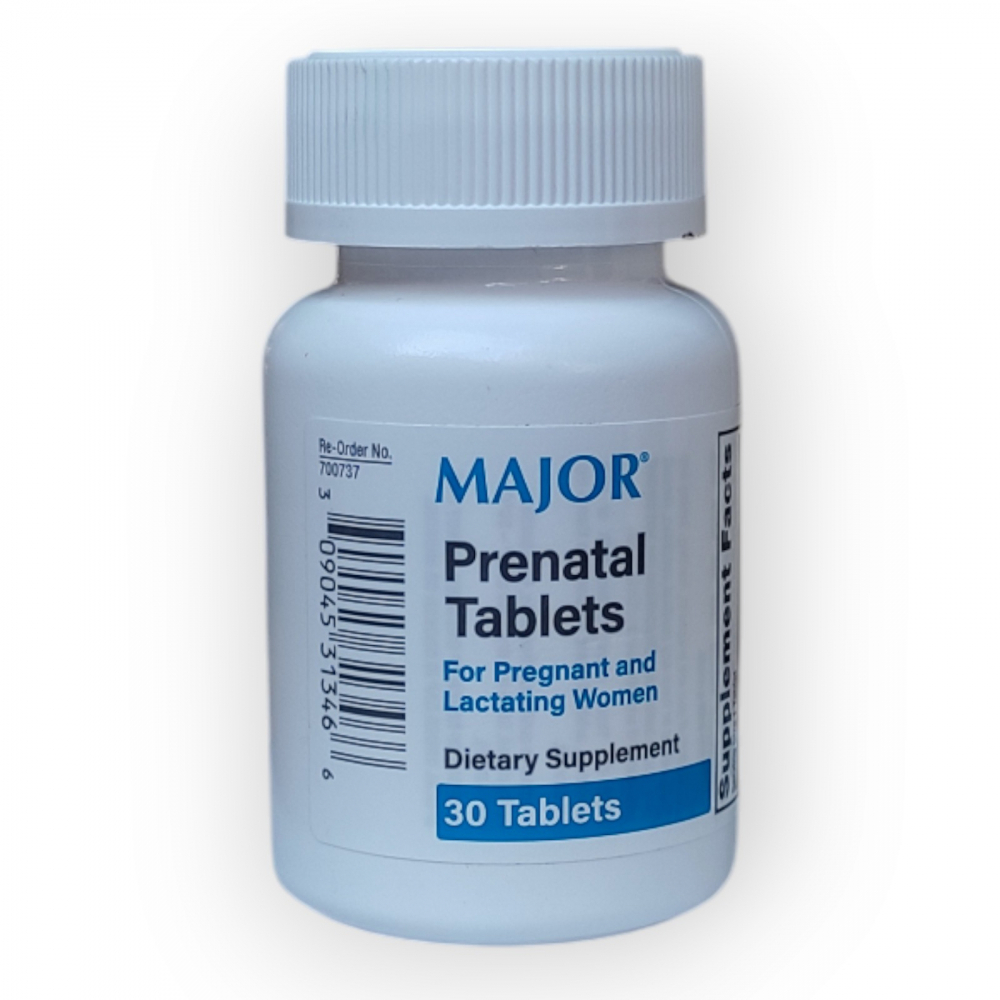 Multivitamínico prenatal Major (30 tabletas) | Supermarket 23 es una ...