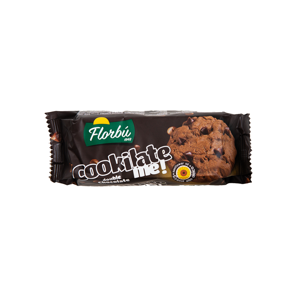 Galleta de cacao con chispas de chocolate cookilate Florbu (90 g / 3.17 ...
