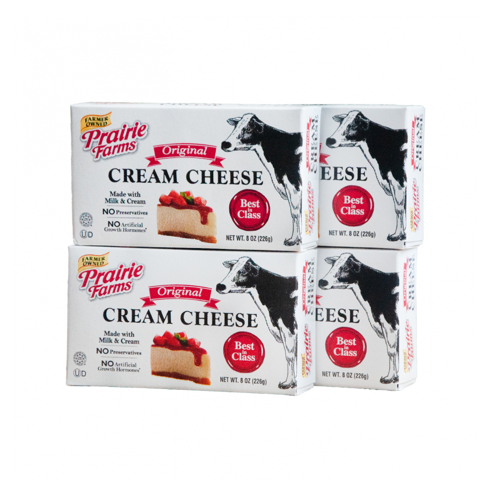 Prairie Farms Cream Cheese (4 x 226 g / 8 oz) | Online Agency to Buy ...