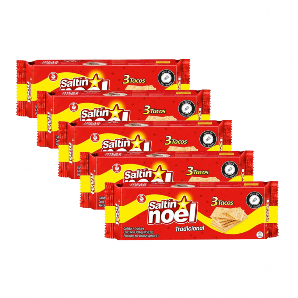Galletas saladas sabor original 3 tacos Saltín Noel (300 g / 10.58 oz ...